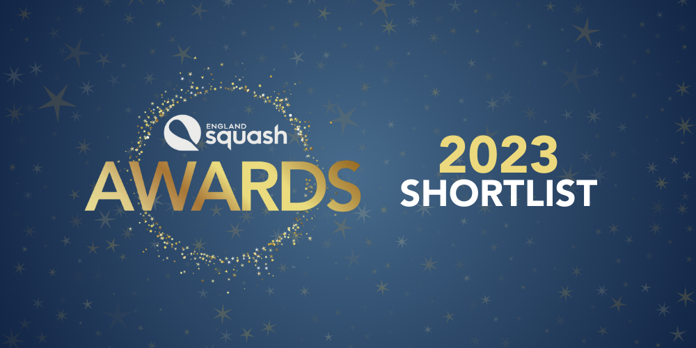 England Squash - Shortlist confirmed for 2023 England Squash Awards