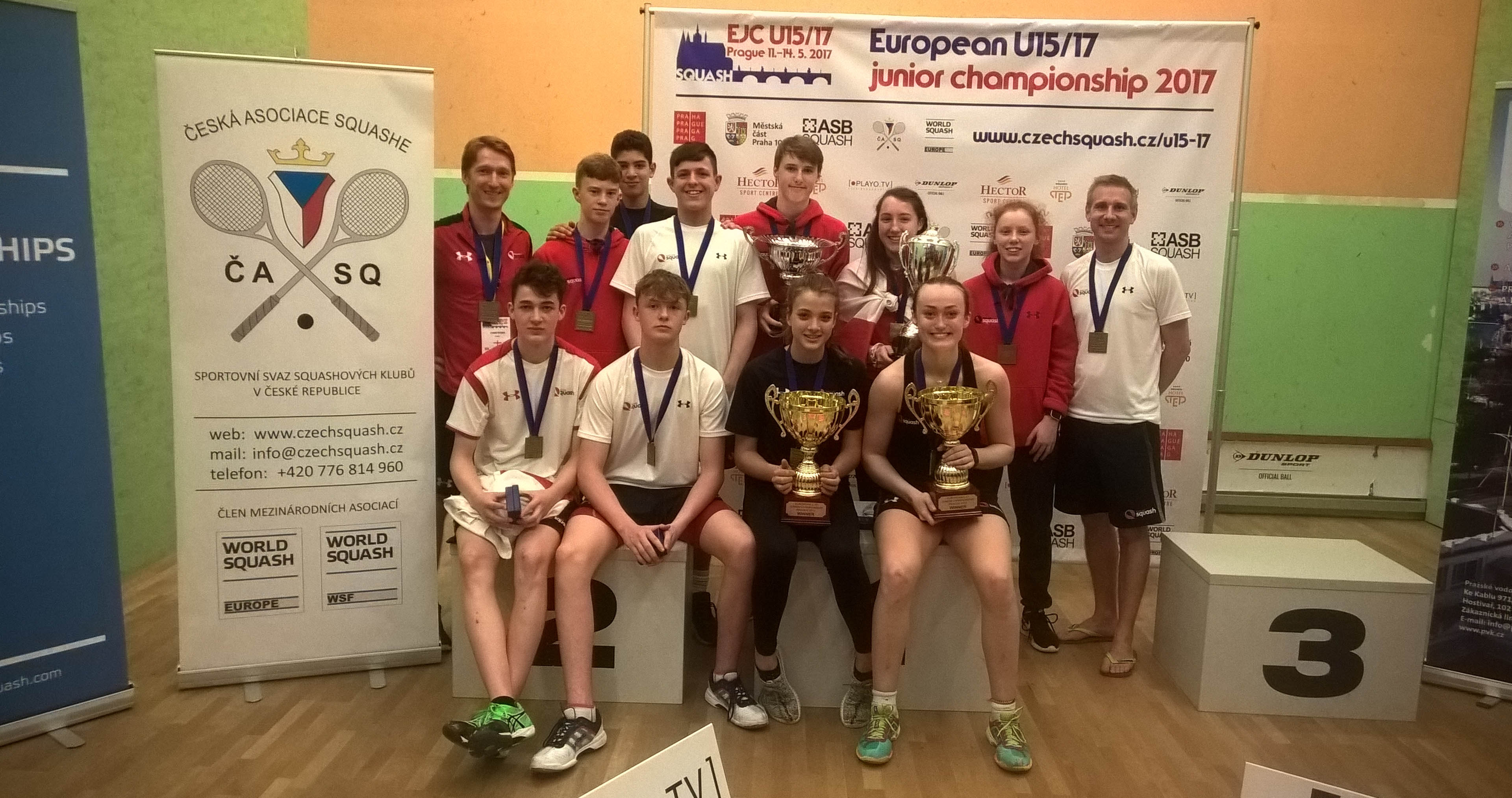 England Squash - Double delight for England's U15 and U17 teams at Euros