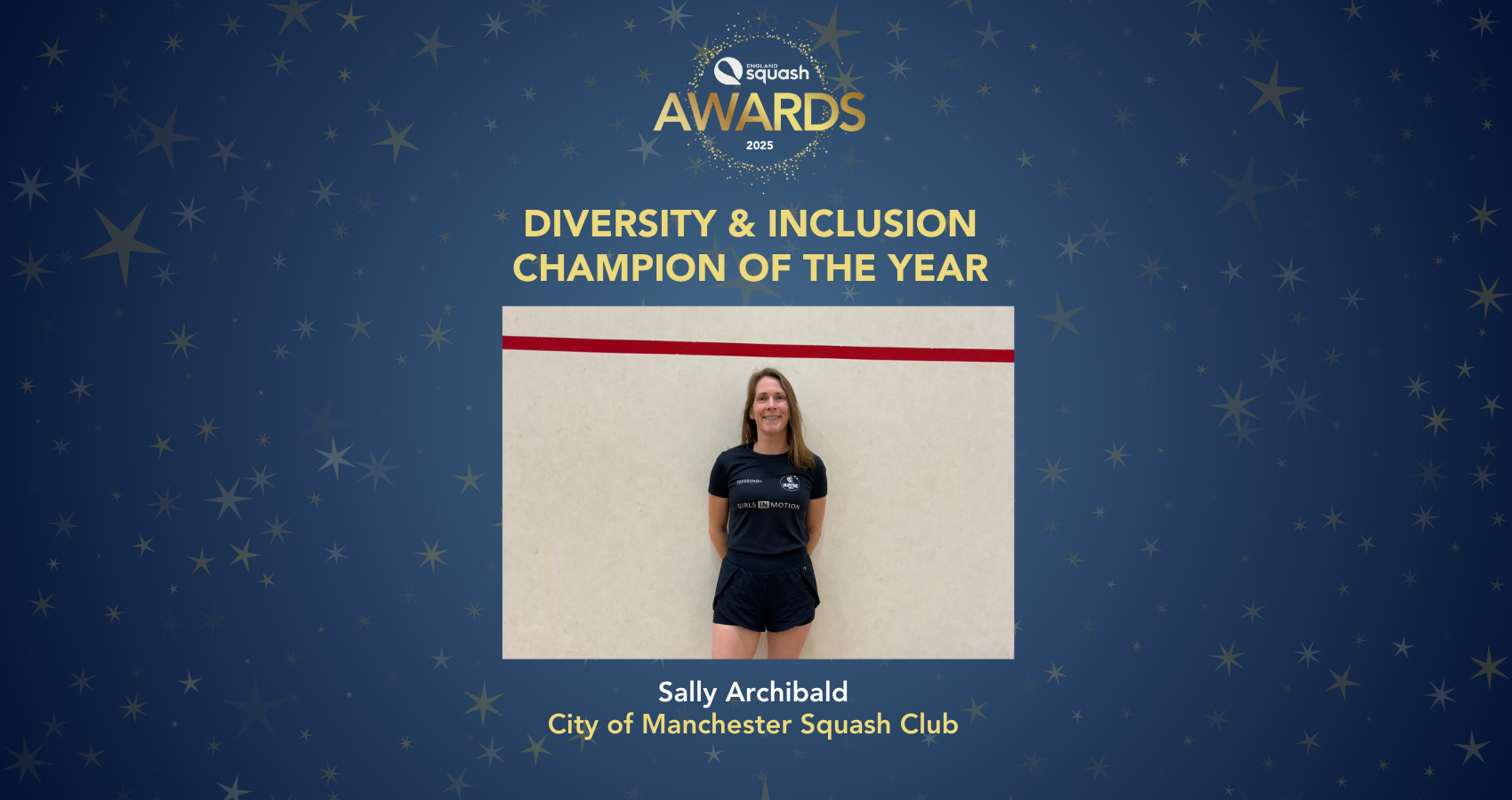 England Squash - Diversity & Inclusion Champion Sally Archibald putting ...