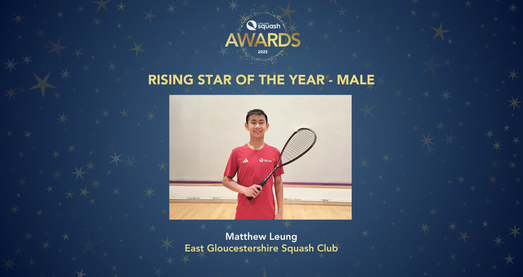 England Squash - English champion Matthew Leung named 2025 Male Rising Star