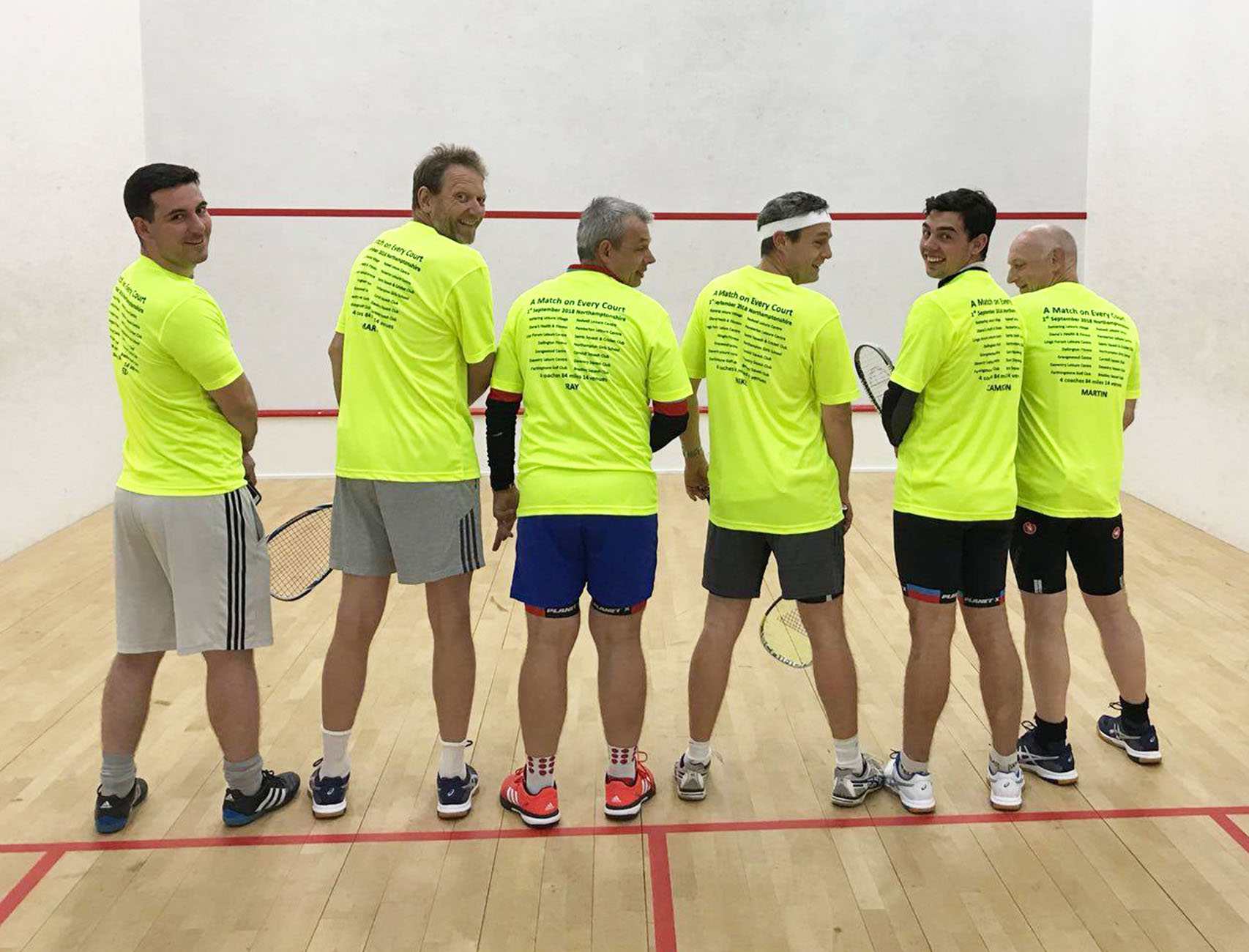England Squash - A match on every court